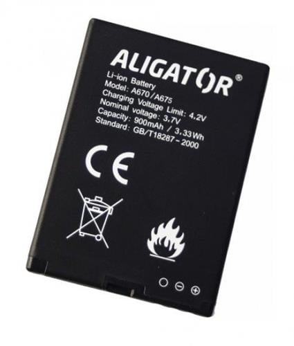 ALIGATOR baterie pro A675/A670/A620/A430/A680/VS900, 900 mAh Li-Ion ...