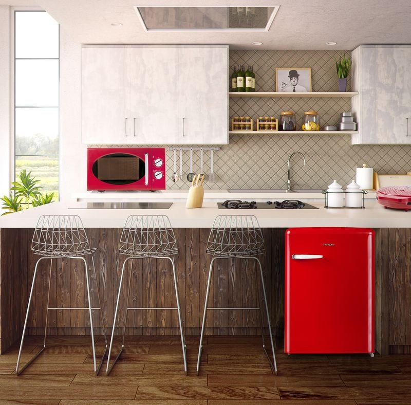 DOMO DO981RTKR Retro lednice bez mrazáku 122 l, červená | TSBOHEMIA.CZ