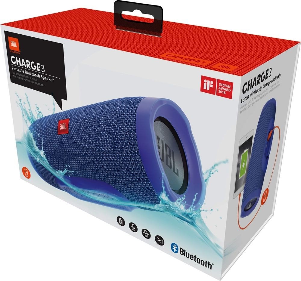 JBL Charge 3 Blue (JBL CHARGE3BL) | TSBOHEMIA.CZ