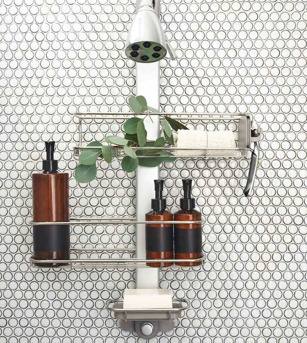 Simplehuman Nastavitelný set poliček a držáku do sprchy Caddy (BT1098 ...