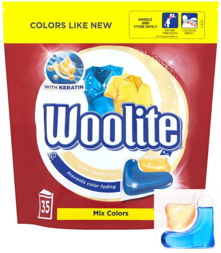 WOOLITE dual caps COLOR Keratin XL 35 (5900627076967) | TSBOHEMIA.CZ